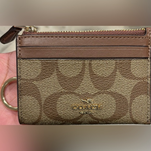 Coach | Accessories | Nwt Coach Saffiano Small Slim Card Holder ...